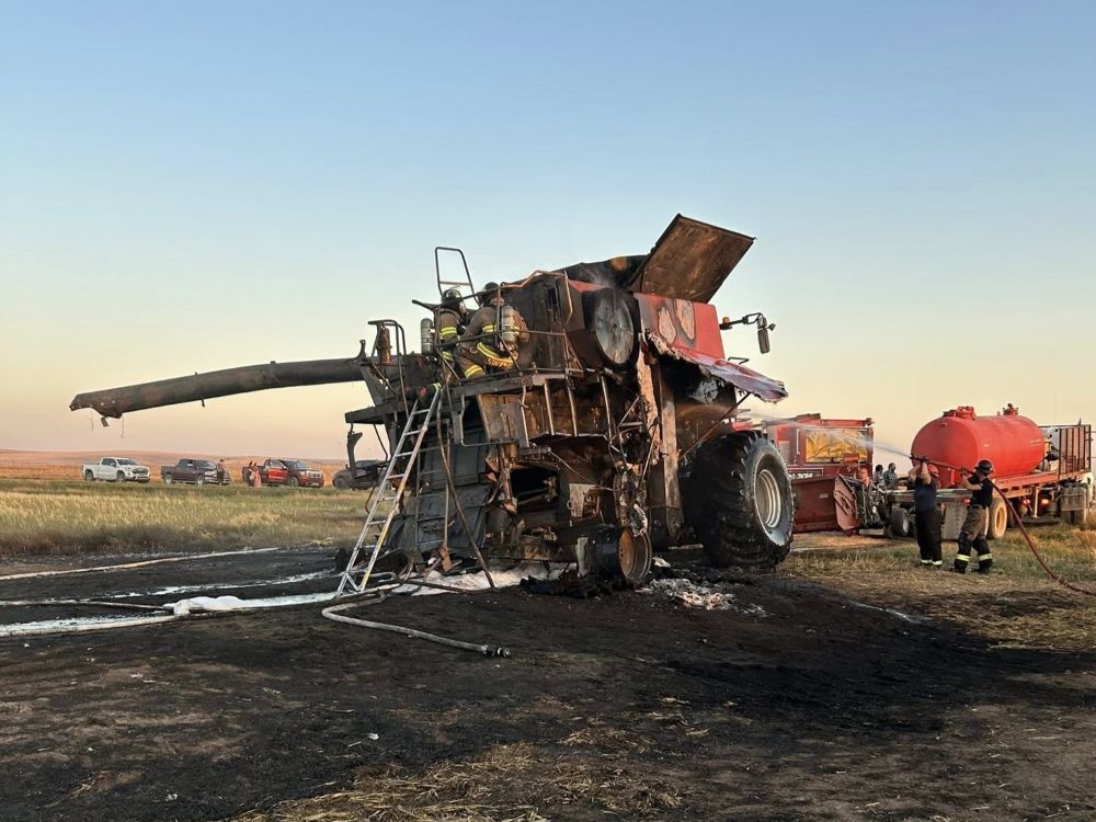 “A reminder of how quickly things can change out in the field”: Fire crews respond to combine ...